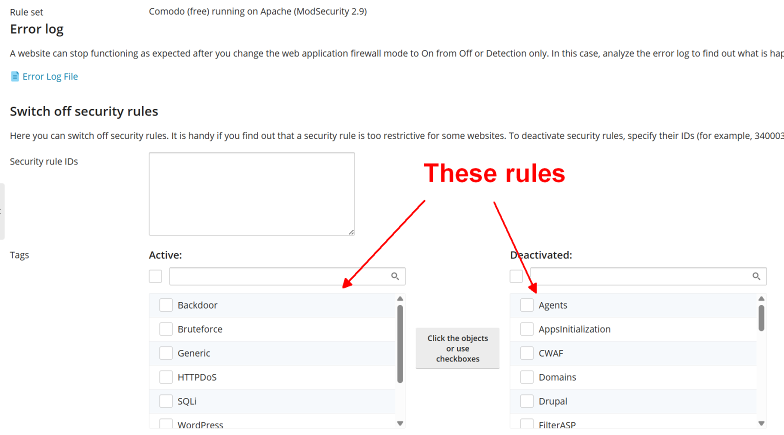 Plesk – Mod Security Web Application Firewall Comodo rules explained – Michael Kubler
